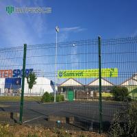 China Galvanized PVC Coated V Bending 3D Curved Welded Wire Mesh Fence Panel 50x100mm 4.0mm for sale