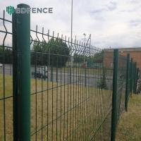 China Hot Dipped Galvanized 3D Fence Panel 5mm Wire Dia RAL 6005 Green Powder Coated Anti-Climbing Security Fence for sale
