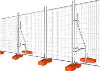 China PVC Coated 2.1x2.4m Temporary Construction Fence with 3.2-4.5mm Wire Diameter for Public Safety for sale