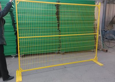 China PVC Coated 6ft x 10ft Temporary Construction Fence with 3.0-5.0mm Wire Diameter and Galvanized Frame for sale