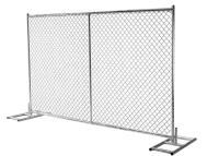 China America Removable 12ft x 6ft Temporary Construction Fence with 2.0-4.0mm Wire and Multiple Surface Options for sale