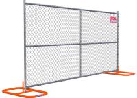 China Hot Dip Galvanized Chain Link Temporary Construction Fence 1.8m-2.0m Height with 2.4m-3.6m Panels for sale