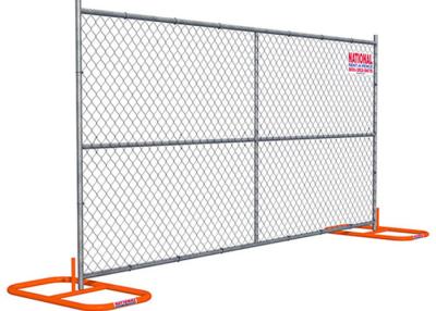 China Hot Dip Galvanized Chain Link Temporary Construction Fence 1.8m-2.0m Height with 2.4m-3.6m Panels for sale