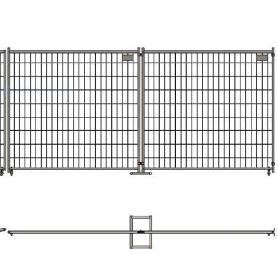 China Movable Frame Tube Iron Temporary Fence Panels 1.8m Height Surface Test for sale