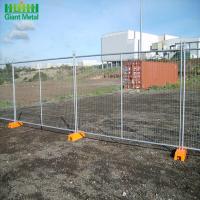 China Hot Dipped Galvanized American Temp Construction Fence 7 Ft Height for sale