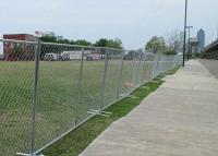 China Galvanized Chain Link Temporary Fence Panel 6x8 ft for Construction Site Crowd Control for sale