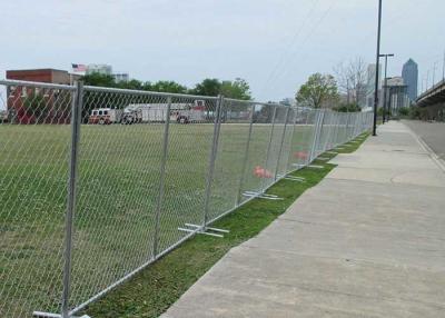 China Galvanized Chain Link Temporary Fence Panel 6x8 ft for Construction Site Crowd Control for sale