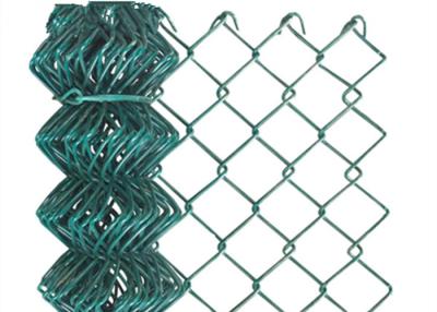 China PVC Coated 8Ft Cyclone Diamond Chain Link Fence - 2.5-5.0mm Wire, 1.2-3.0m Height Options for sale
