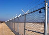 China 4mm Wire Diameter Galvanized Steel Farm Chain Link Fence Mesh 50x50mm to 70x70mm Size for sale