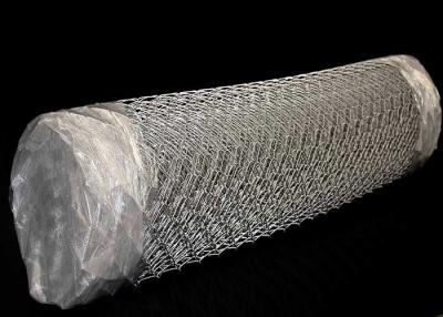 China 4.8mm Galvanized Chain Link Fence for River Bank Protection 50mm Mesh for sale