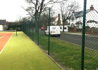 China Easily Assembled 8ft PVC Coated Diamond Chain Link Fence for sale