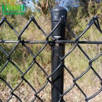 China PVC Coated Chain Link Fence 50x50mm Mesh Q195 Steel for Sports Ground for sale