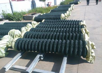 China Woven Green PVC Coated Chain Link Fencing 60x60mm Mesh 2.0mm Wire for Farm for sale