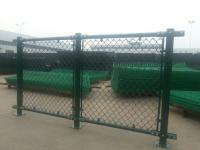 China Q195 PVC Coated Diamond Mesh Fencing 50x50mm for Sports Field Chain Link Fence for sale