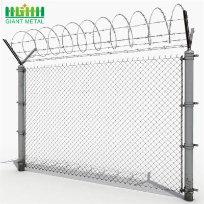 China 9 Gauge 3mm PVC Coated Diamond Chain Link Fence 6ft 7ft 8ft Galvanized Wire Mesh for sale