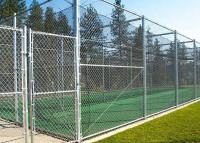 China Hot Dip Galvanized Chain Link Fence Kit 2.0mm Iron Anti Rust Security Fence for sale