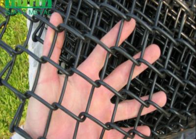 China PVC Coated Decorative Garden Perimeter 2mm Chain Link Wire Mesh Fencing 1in Hole for sale