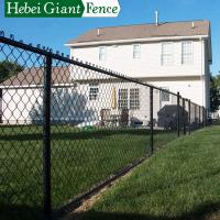 China Iron Galvanized Tube 6 Ft Chain Link Fence Black Powder Coated ASTM A-641 for sale