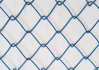 China PVC Coated Diamond Chain Link Fence 40x40mm Galvanized Steel Security Fencing for sale