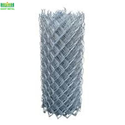 China Galvanized Diamond Chain Link Fencing 6ft Height Anti Corrosion Temporary Fence 50mm Mesh for sale