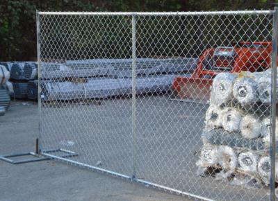China Galvanized 6ft Height Anti Corrosion Temporary Chain Link Fence For Construction for sale