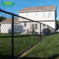 China PVC Coated Chain Link Garden Fence 30m Length with Round Post 2.5mm Wire for sale