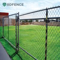 China PVC Coated Black Chain Link Fence 8 Ft Height Galvanized Steel Wire Mesh for Outdoor Security Fencing for sale