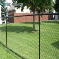 China PVC Coated Chain Link Fencing 2.5mm-5.0mm Flat Bar Diamond Mesh Fence for sale