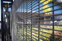 China 2m Height 358 Anti Climb Security Fence Powder Coated Green Black 76.2x12.7mm Mesh for sale