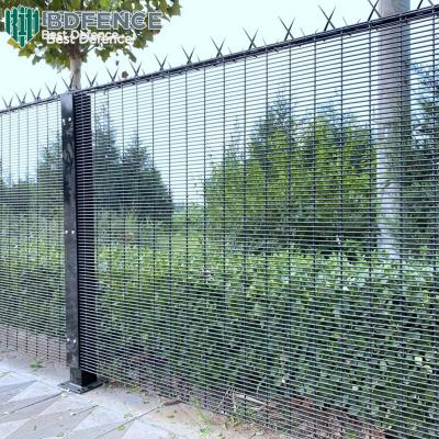 China 358 Prison Mesh Anti-Climb Security Fence Panel 76.2×12.7mm Mesh with 3-4mm Wire Diameter for sale