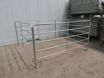 China Portable 5.5ft Galvanized Livestock Fence Panels for Sheep Cattle Yard Heavy Duty 2.1m for sale