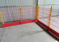 China Q235 Steel Construction Site Fall Prevention Barrier - 1500mm to 2500mm Length, 9kg to 18kg Weight for sale