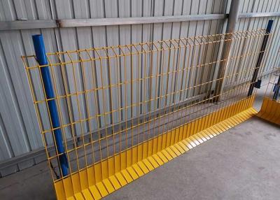 China PVC Coated Temporary Edge Protection Barrier 50x100mm Galvanized Steel Safety Fence for sale