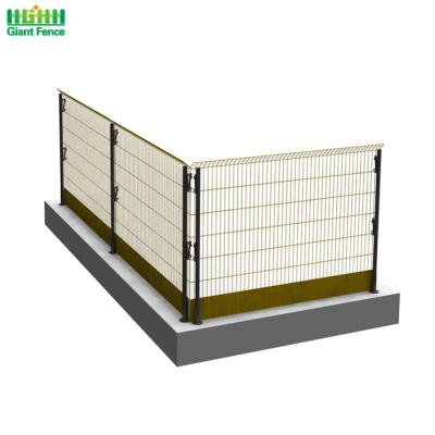 China Powder Coated 1.2m Height 50x200mm Mesh Edge Protection Barrier for sale