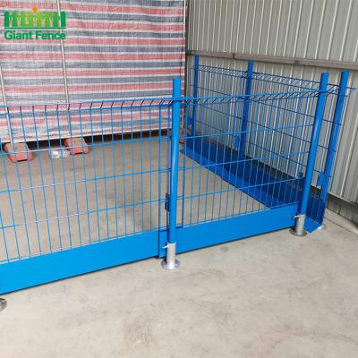 China Steel Edge Protection Barrier 5mm Wire Roof Safety Temporary Fall Prevention 1100x1700mm for sale