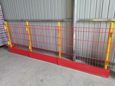 China Steel 5 Feet High Temporary Edge Protection Barriers 1100x2400mm Welded 500kg for sale