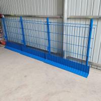 China 50×250mm Mesh Opening Edge Protection Fence Hot Dip Galvanized - 1.3m-1.5m Height Construction Safety Barrier for sale