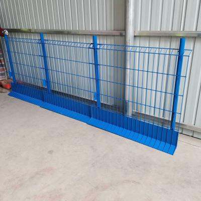 China 50×250mm Mesh Opening Edge Protection Fence Hot Dip Galvanized - 1.3m-1.5m Height Construction Safety Barrier for sale