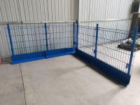 China 75x75mm Edge Protection Fence 1.2m Width 500kg Load Capacity Hot Dip Galvanized Steel Mesh Barrier for sale