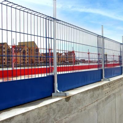China Galvanized Edge Protection Fence 1.5m Length EN13374 Class A B Temporary Site Barrier for sale