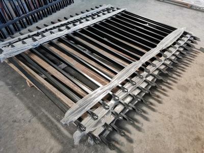 China PVC Coated Steel Palisade Fence Panel 2.4m x 1.8m Hot Dip Galvanized for sale