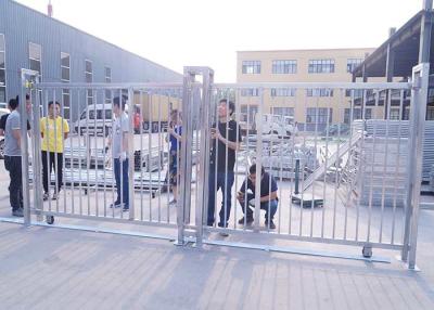 China Powder Coated Sliding Door Garden Metal Fencing 2.5m Height Galvanized for sale