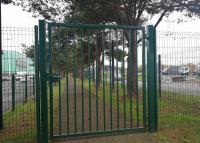 China Superior coating Single 1.2m Steel Garden Gates for sale