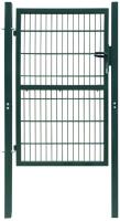 China Hot Dip Galvanized PVC Coated Welded Wire Mesh Single Fence Gate 55x200mm Hole for sale
