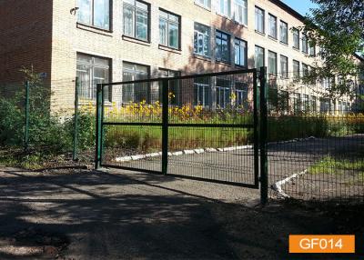 China PVC Coated Double Metal Garden Fence Gate 5ft Height 50x200mm Mesh for sale