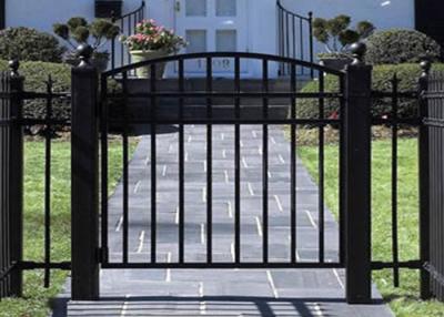 China Stainless Steel Wrought Iron Metal Fence Gate 4ft 6ft for House Garden Security for sale
