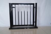 China Galvanized Powder Coated Steel Double Garden Gate 2m to 5m Width Tubular Fence Door for sale