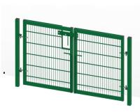 China Powder Coated Steel Iron Fence Gate Single Gate Height 1.0-2.4m Width 0.9-1.8m for sale