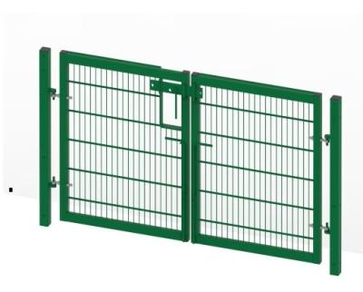 China Powder Coated Steel Iron Fence Gate Single Gate Height 1.0-2.4m Width 0.9-1.8m for sale