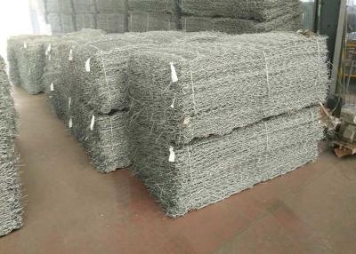 China Hot Dip Galvanized Woven Gabion Fence System 80x100mm Mesh 2.0-4.0mm Wire for sale